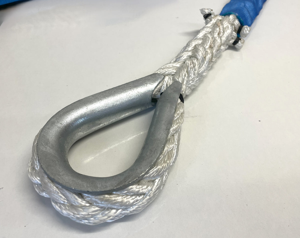 Boat Mooring Strop, 24mm 8-Strand Nylon, Anti-Chafe Polyester Sleeve ...